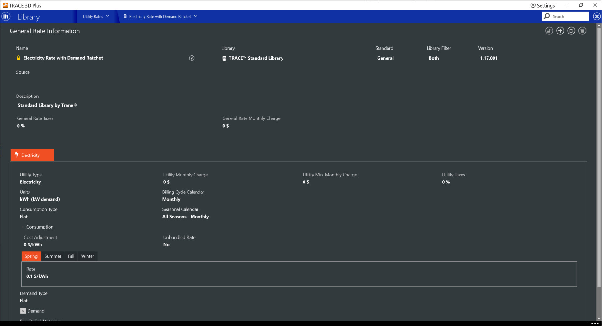 General Rate Information